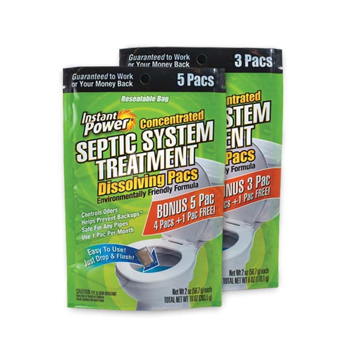 Instant Power 1852 Septic System Treatment Powder Light Brown Characteristic Weak 2 Oz Pack